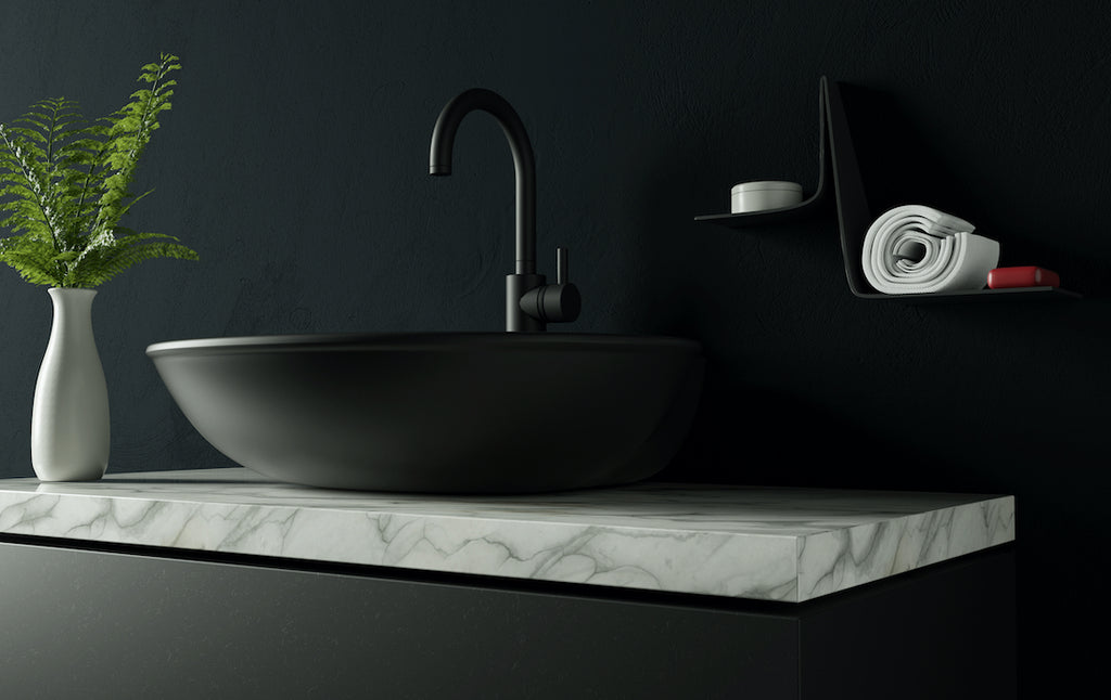 A black bathroom – the things you will need to put it all together ...