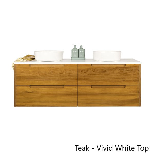 FABF Avila Solid Timber Vanity 1800mm - Teak / Messmate / Vic Ash / Bl ...