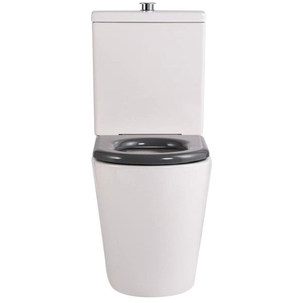 Care+ Fenton Rimless Back to Wall Care Toilet Suite - Grey Seat ...
