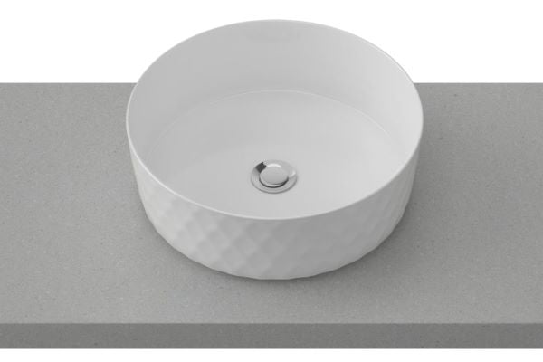 Timberline Diamond Above Counter Basin - White Gloss – Bathware Direct