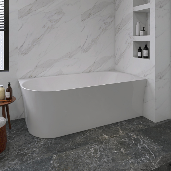 Versa 1500mm Corner Freestanding Bath - Right Hand – Bathware Direct