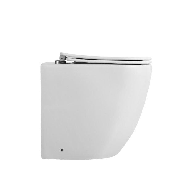 Haze Rimless Wall Faced Pan and Seat - White – Bathware Direct