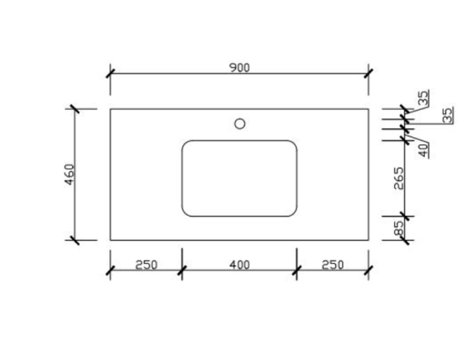 Aulic Leona Floorstanding 900mm Vanity, Stone Top with Undermount Basi ...