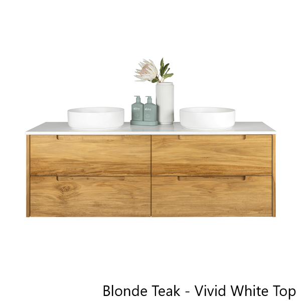 FABF Avila Solid Timber Vanity 1500mm - Teak / Messmate / Vic Ash / Bl ...