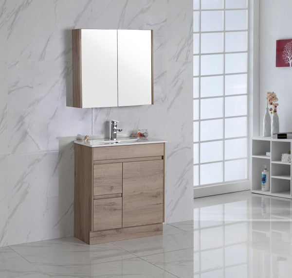 Aulic York 600mm Slim Vanity Unit with Ceramic Top – Bathware Direct