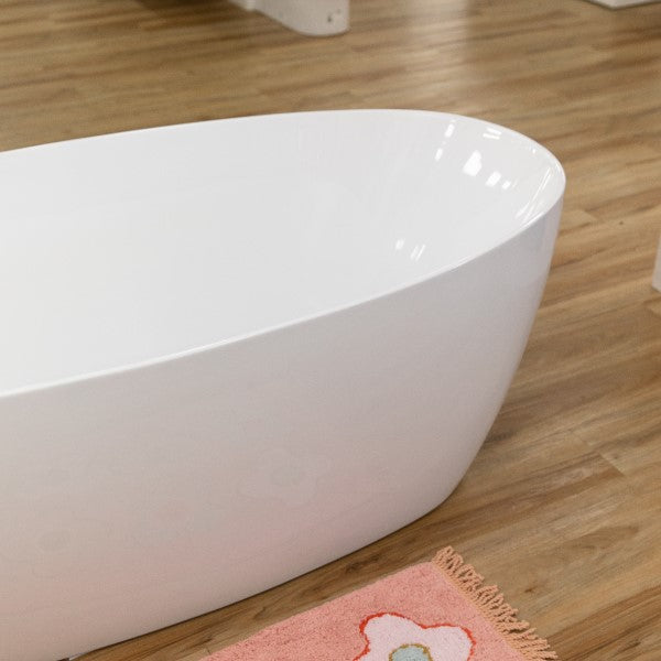 Atlantix Oval Shaped Freestanding Bath 1500mm, White – Bathware Direct
