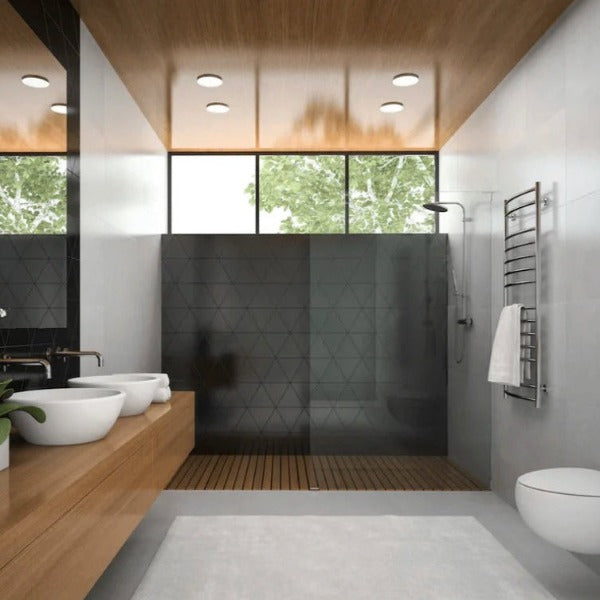Tena Fixed Panel Shower Screen - 900mm Wide – Bathware Direct