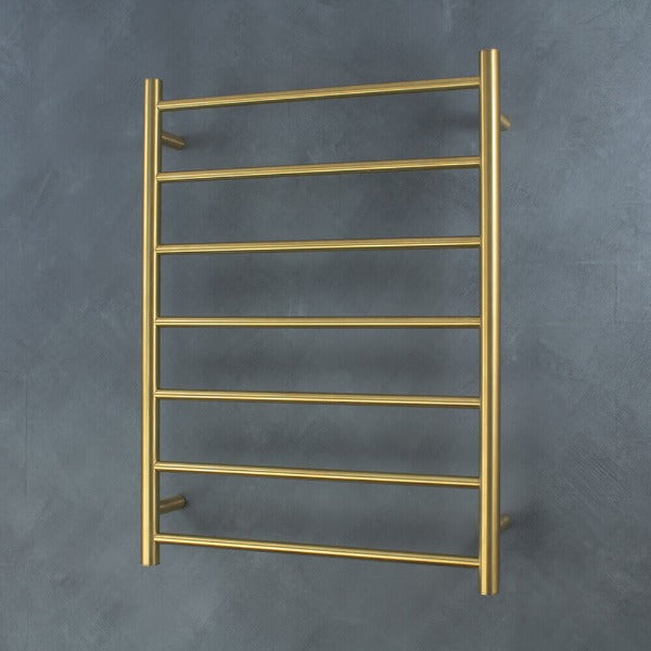 Radiant GLD-RTR01 Heated Ladder 600x800 Brushed Gold – Bathware Direct