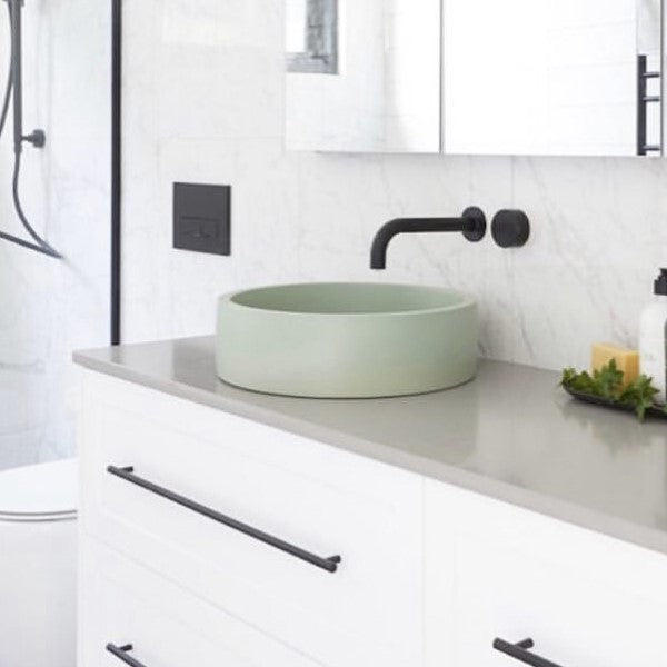 BUY THE Mint Nood Co Concrete Hoop Basin ONLINE | BATHWARE DIRECT ...