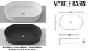 Timberline Myrtle Above Counter Basin - Multiple Finishes – Bathware Direct