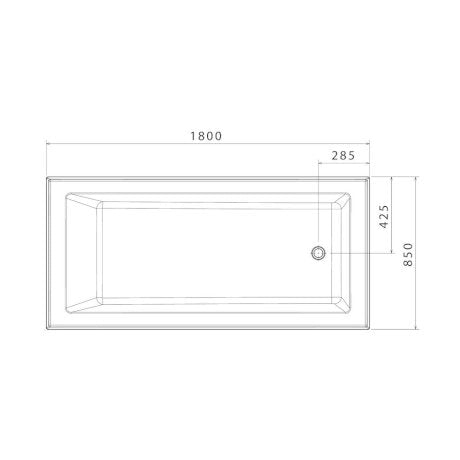 Caroma Newbury Inset Bath (Various Sizes) – Bathware Direct