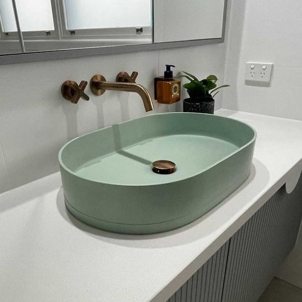 BUY THE Mint Nood Co Concrete Pill Basin ONLINE | BATHWARE DIRECT ...