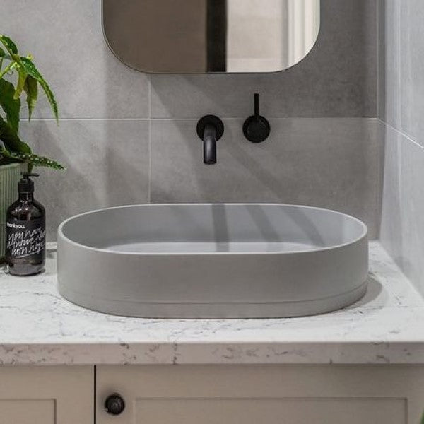 BUY THE Sky Grey Nood Co Concrete Pill Basin ONLINE | BATHWARE DIRECT ...