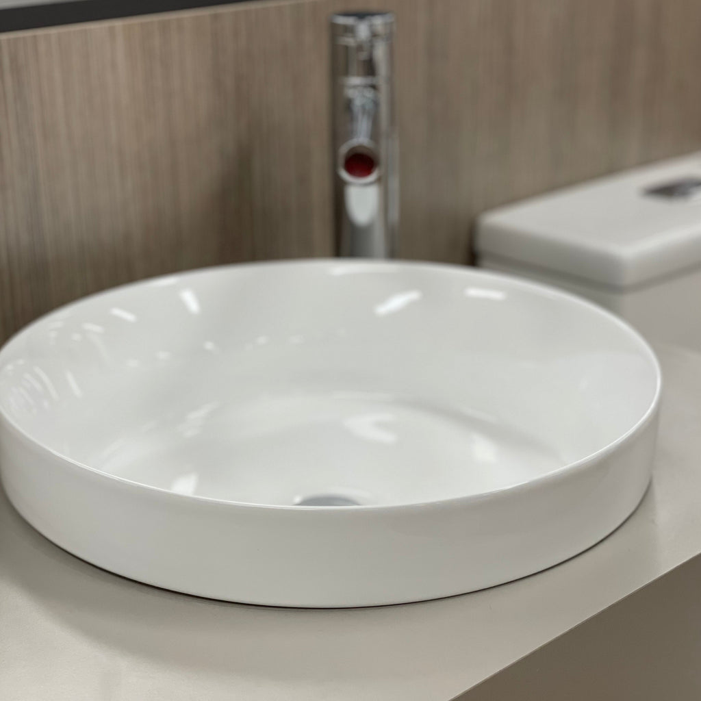 Ravenna Round Semi Inset Basin - White – Bathware Direct