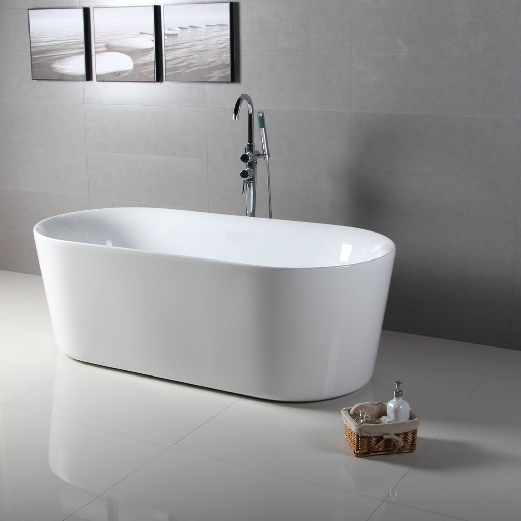 Princess 1690mm Freestanding Oval Bath - White – Bathware Direct