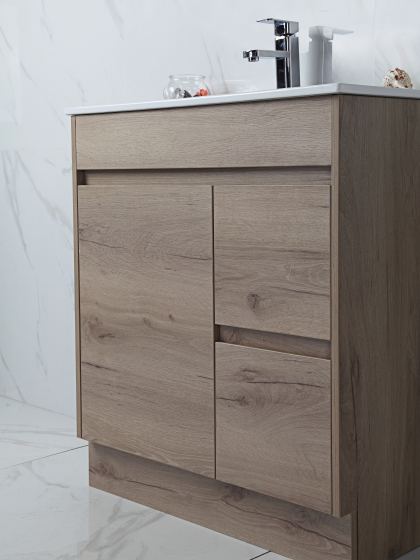 Aulic York 900mm Slim Vanity Unit with Ceramic Top – Bathware Direct
